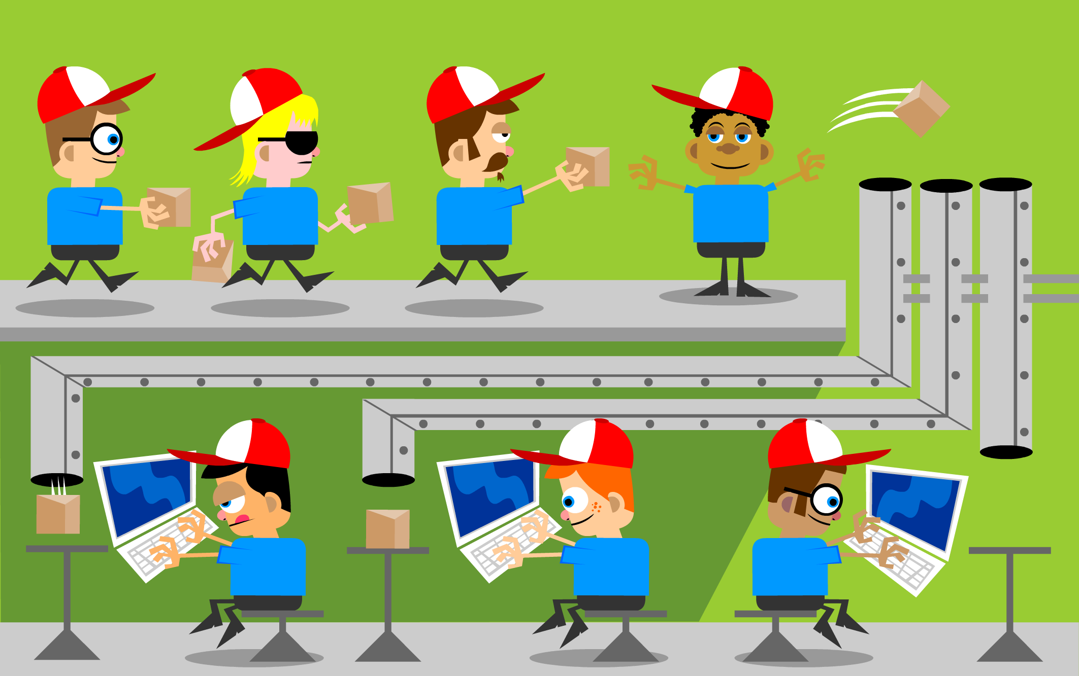 2D Vector Samples by Dave Savage at Coroflot.com