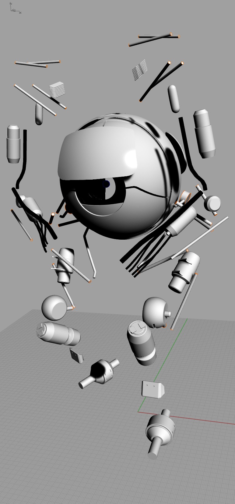 Portal 2 Robot Modeling Work by Charles FG Beal at Coroflot.com