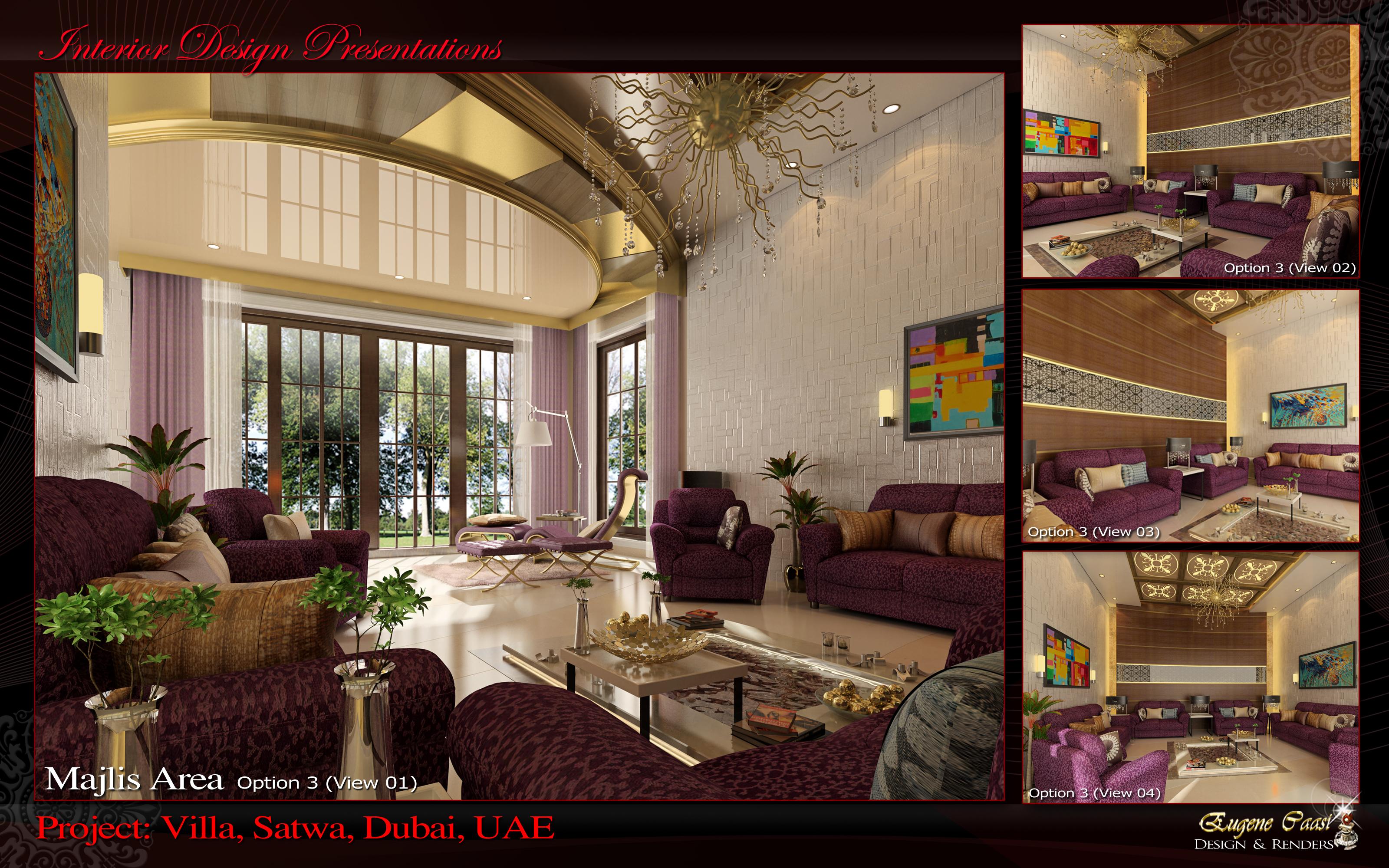 3D LIVING AREA RENDERS by eugene caasi at Coroflot.com