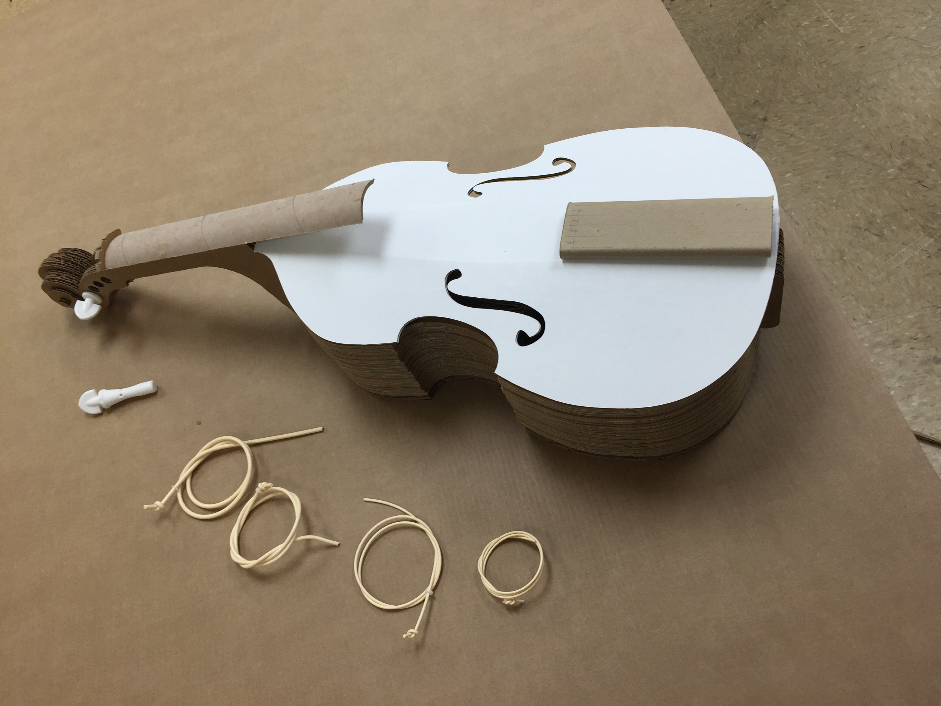 Cardboard Bass by Dan Ott at Coroflot.com