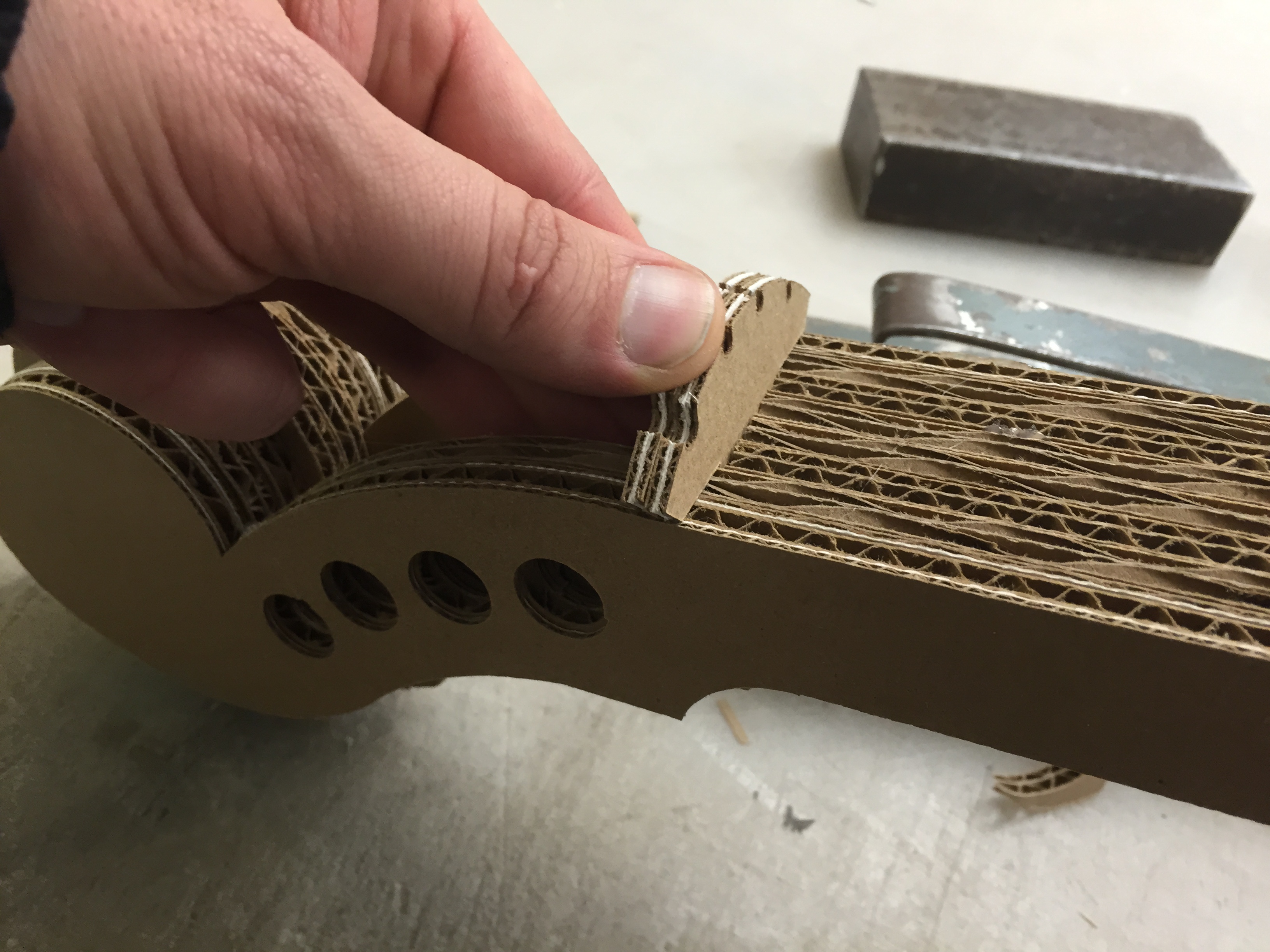 Cardboard Bass by Dan Ott at Coroflot.com