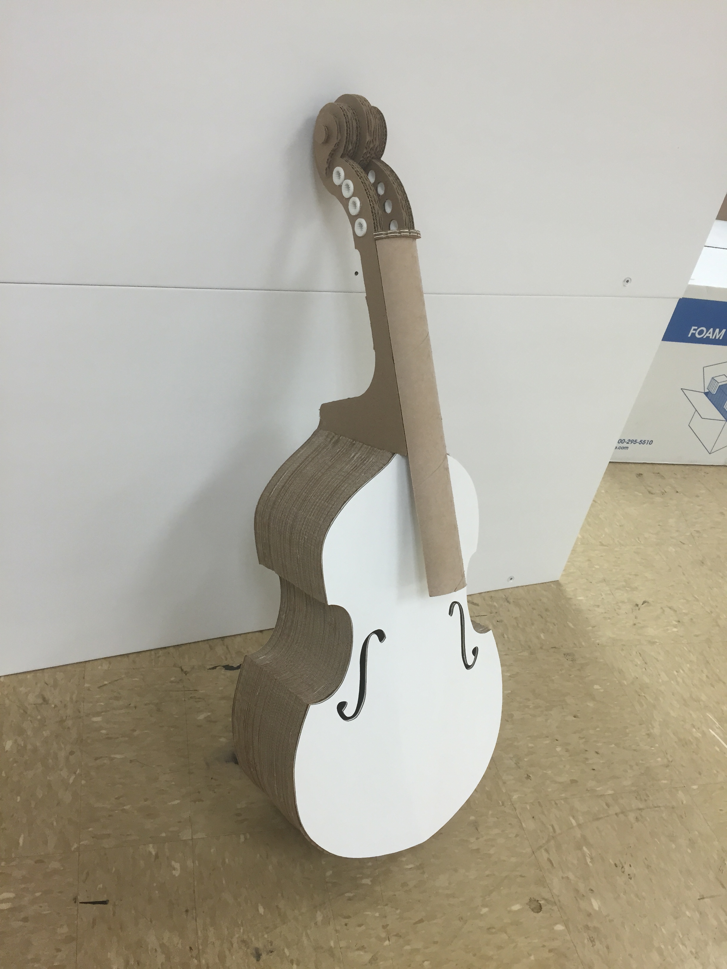 Cardboard Bass by Dan Ott at Coroflot.com