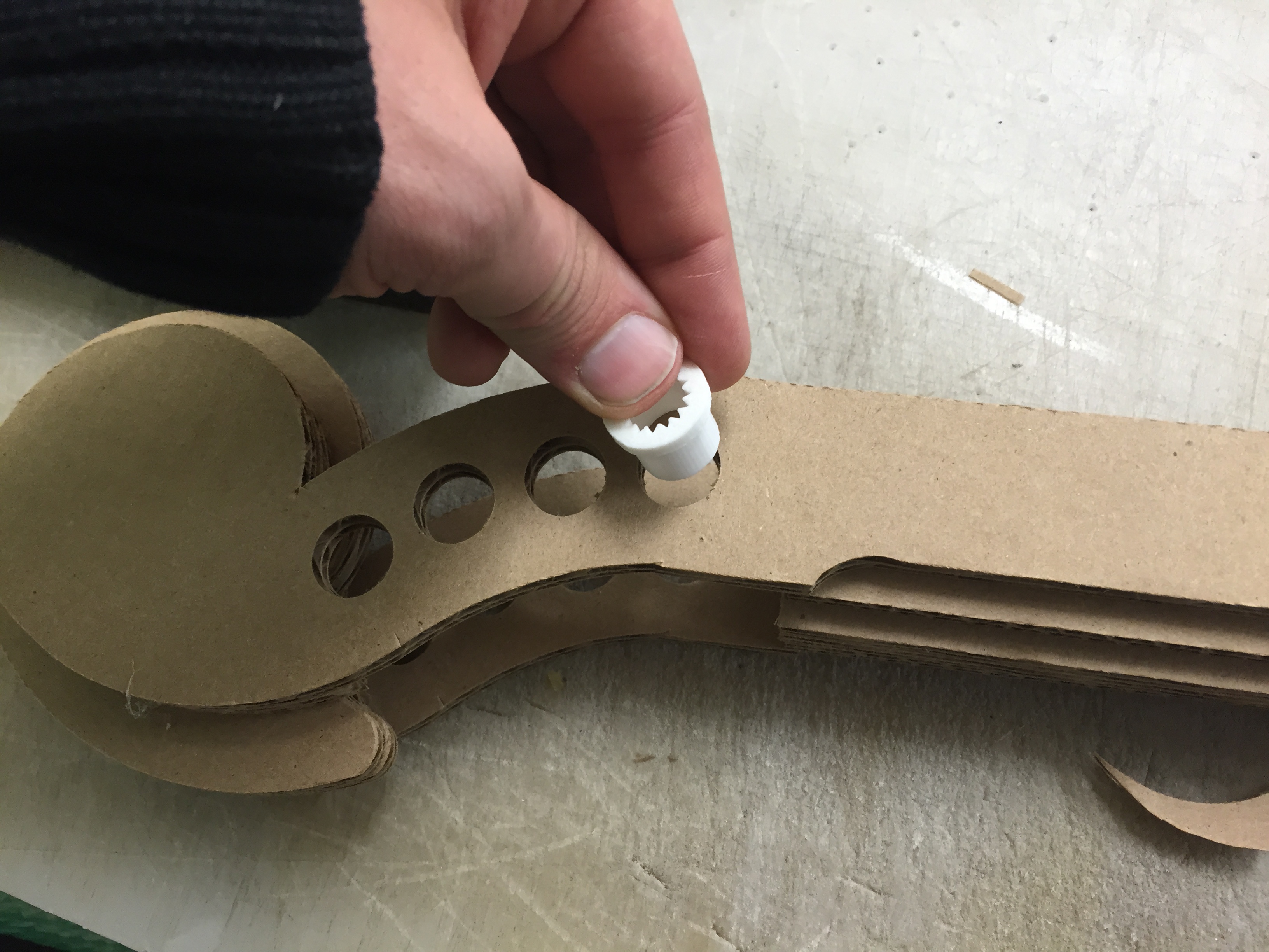 Cardboard Bass by Dan Ott at Coroflot.com