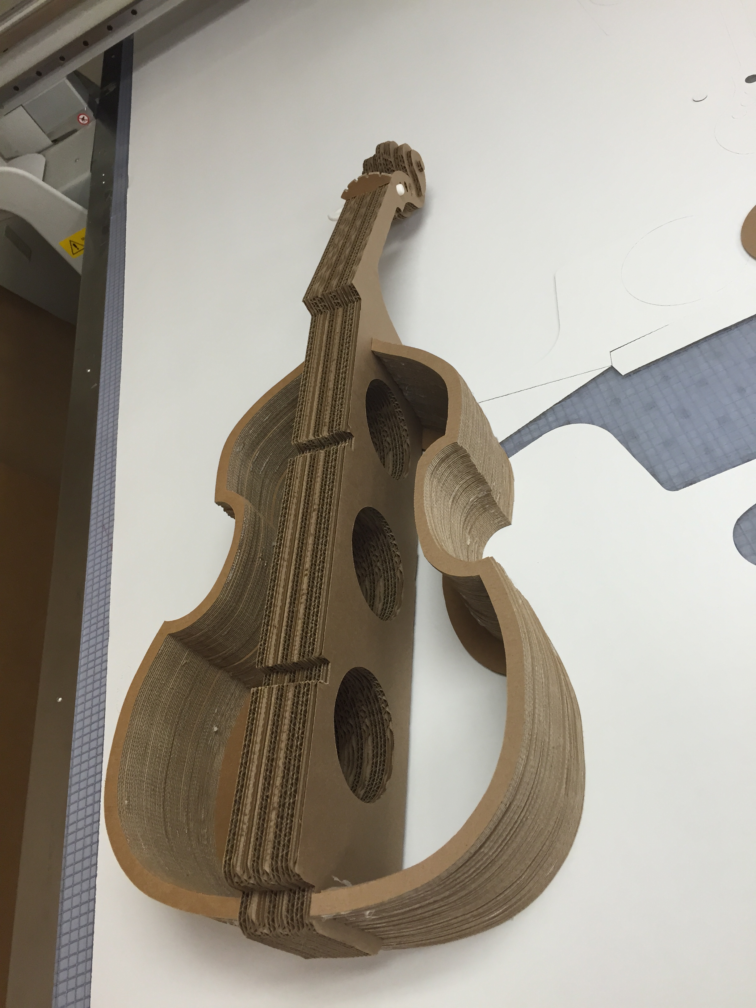 Cardboard Bass by Dan Ott at Coroflot.com