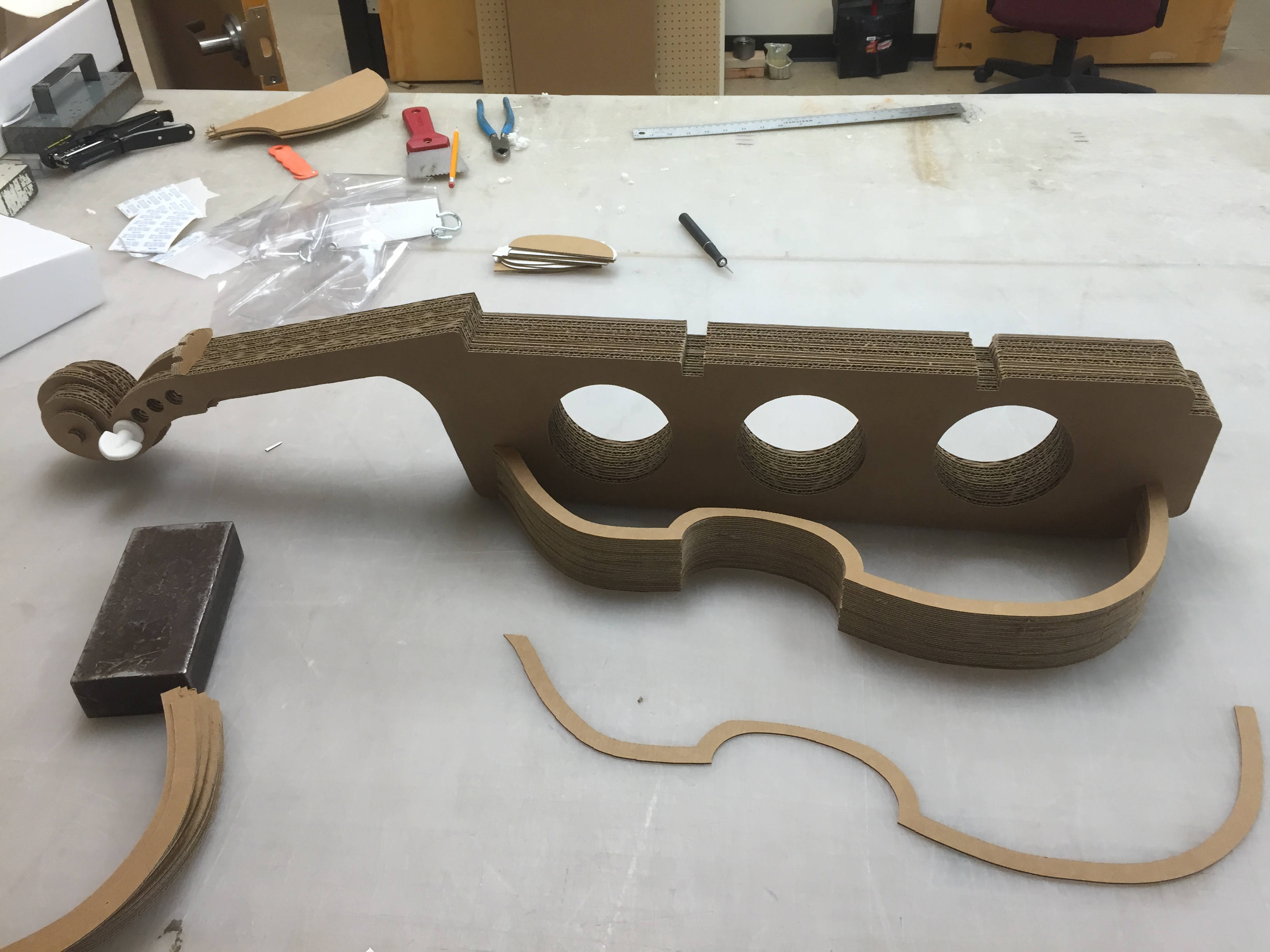 Cardboard Bass by Dan Ott at Coroflot.com