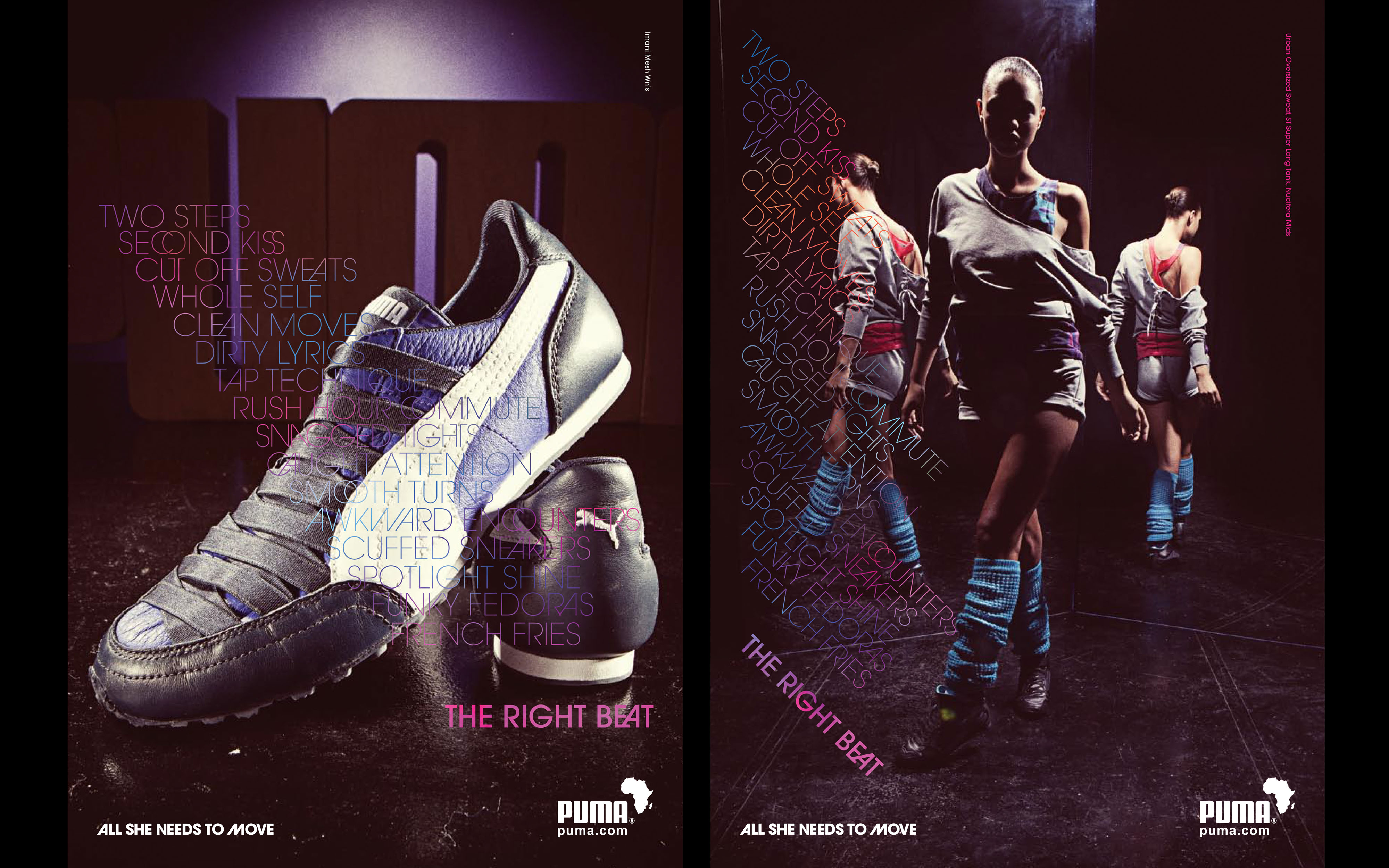 PUMA International & PUMA Dance by Lauren Dellaquila at Coroflot.com