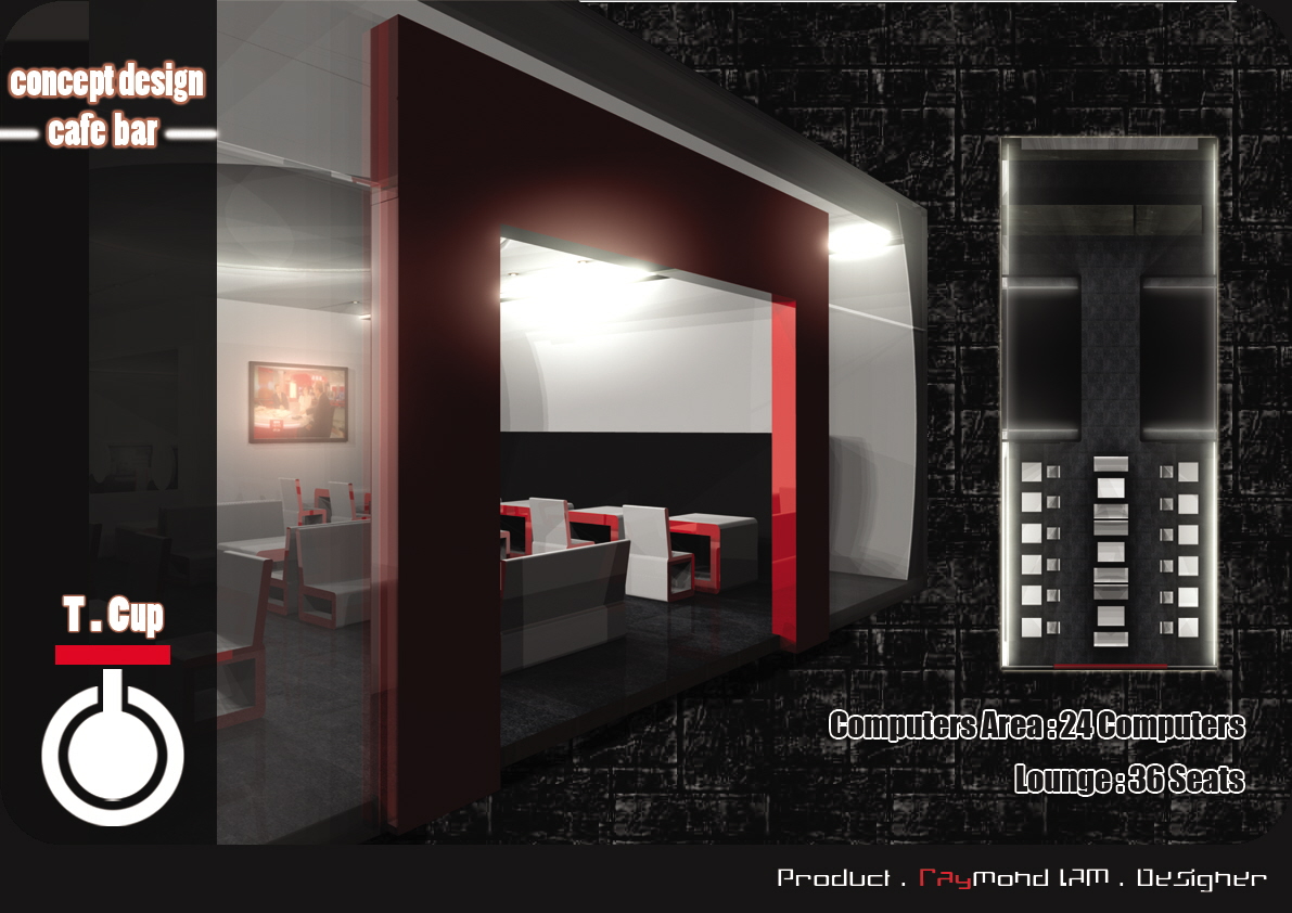 Cyber Cafe Concept Design by Raymond Lam at Coroflot.com