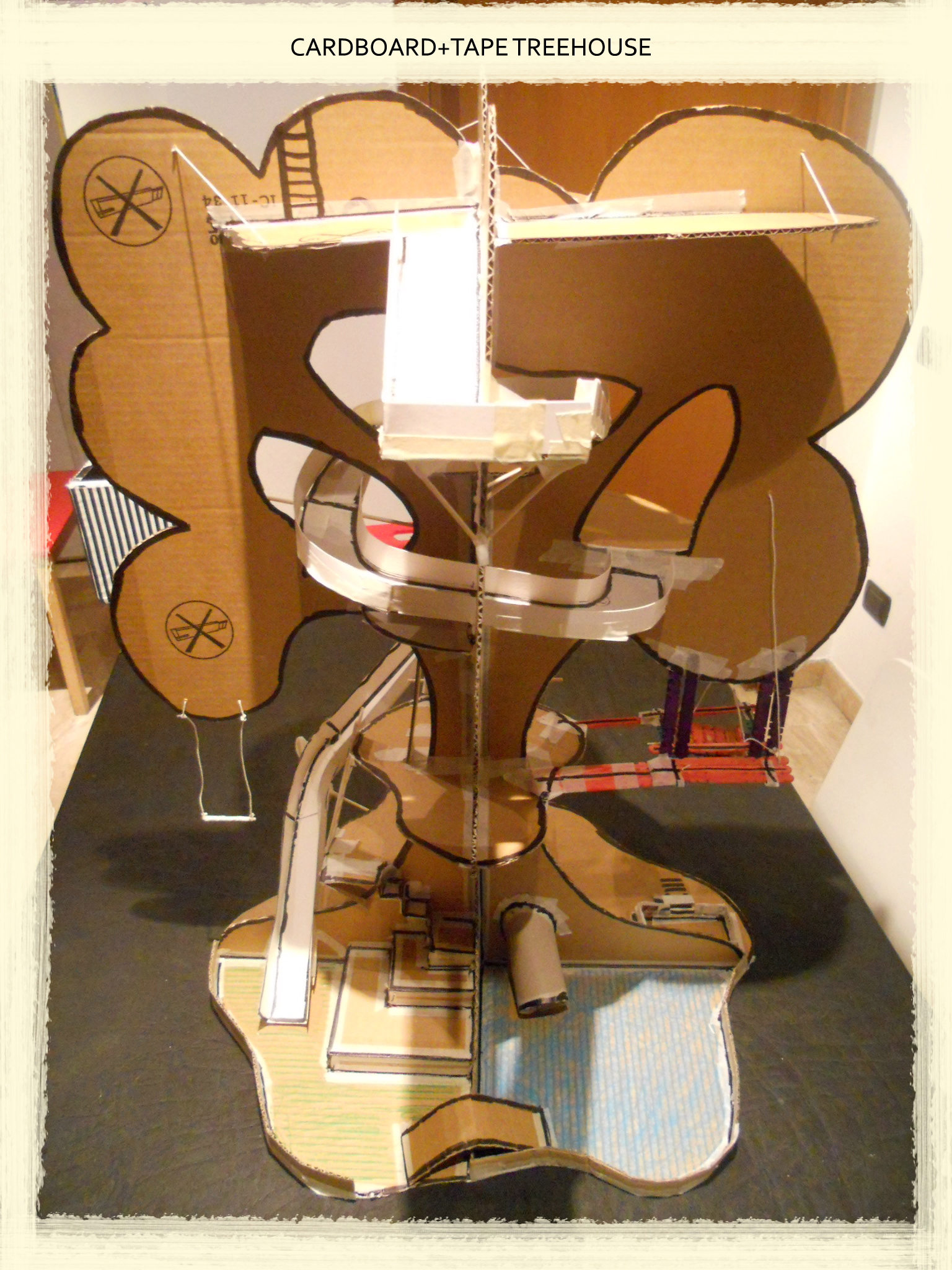 Cardboard Treehouse by Piero Ceratti at Coroflot.com
