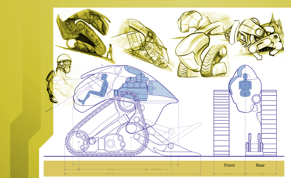 Earth Moving Machines by Loran Dyson at Coroflot.com