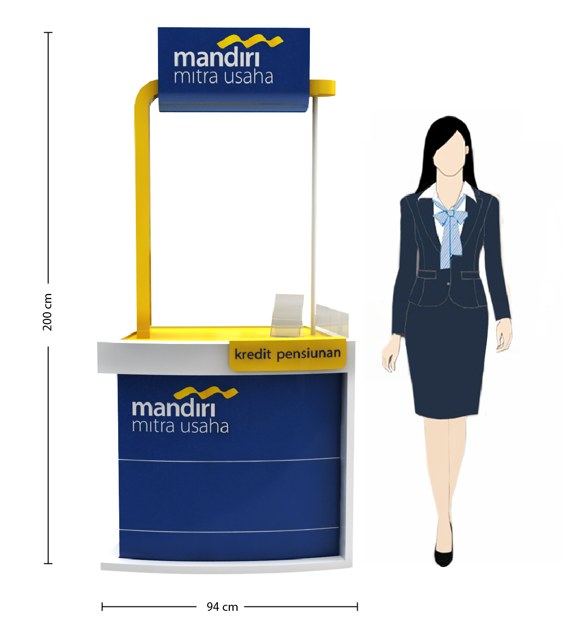 Bank Mandiri - Pop up Booth by Herry Mahardika at Coroflot.com