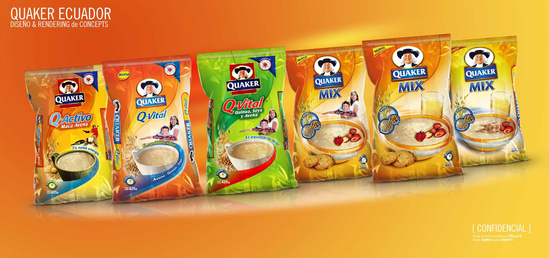 Quaker Packaging Perú - Design & Render Mockups by Fernando Rodriguez ...