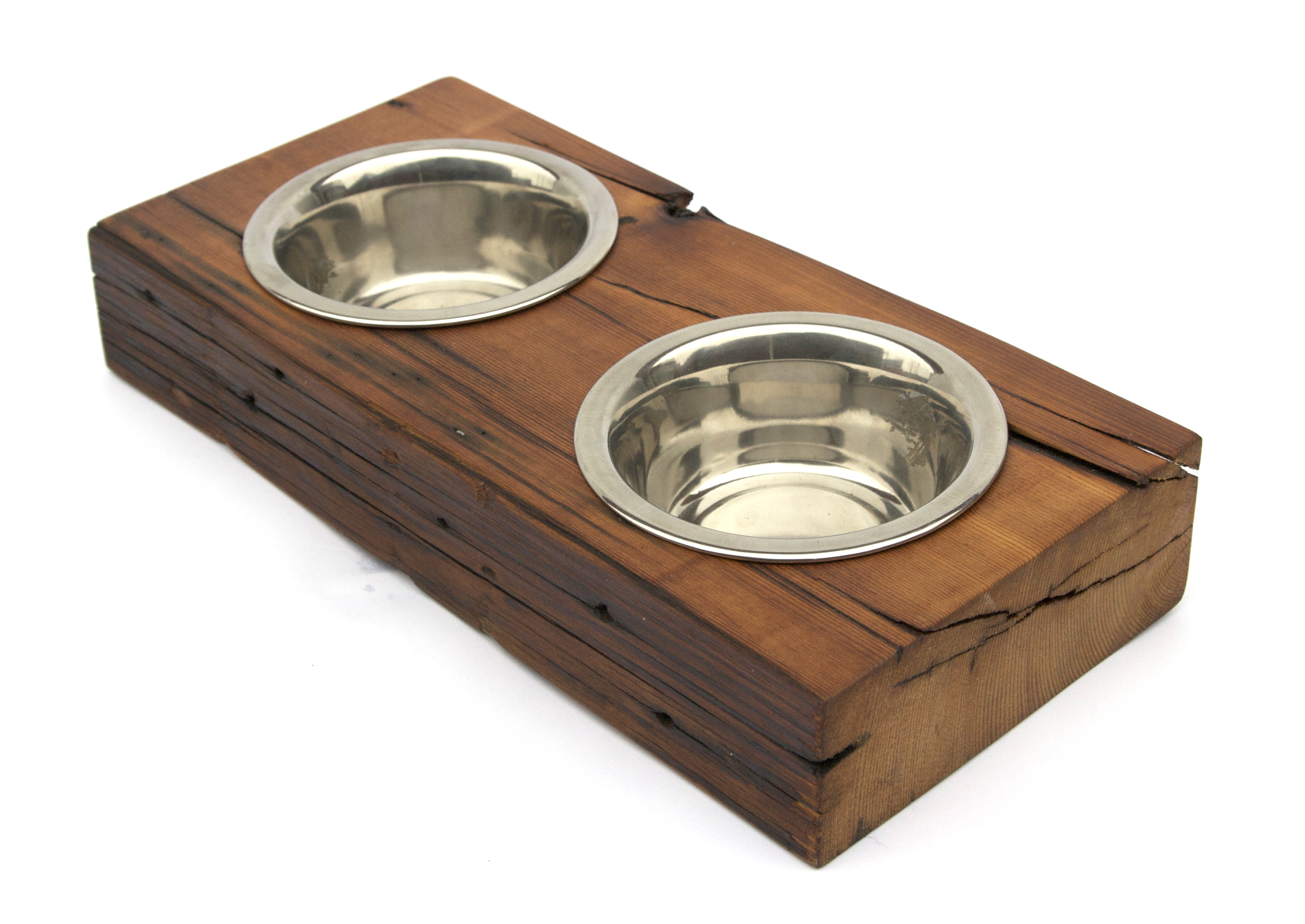 Urban Drift-wood Dog Bowls by Peter Pracilio at Coroflot.com