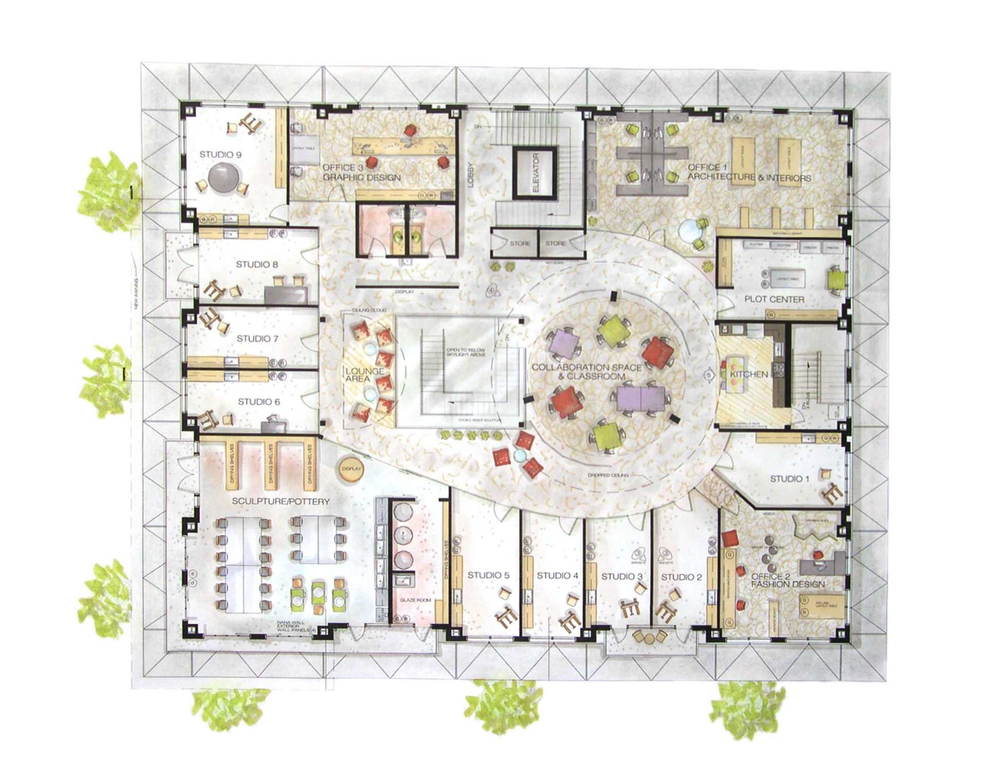 Community Center Design by Meredith Goin at Coroflot.com