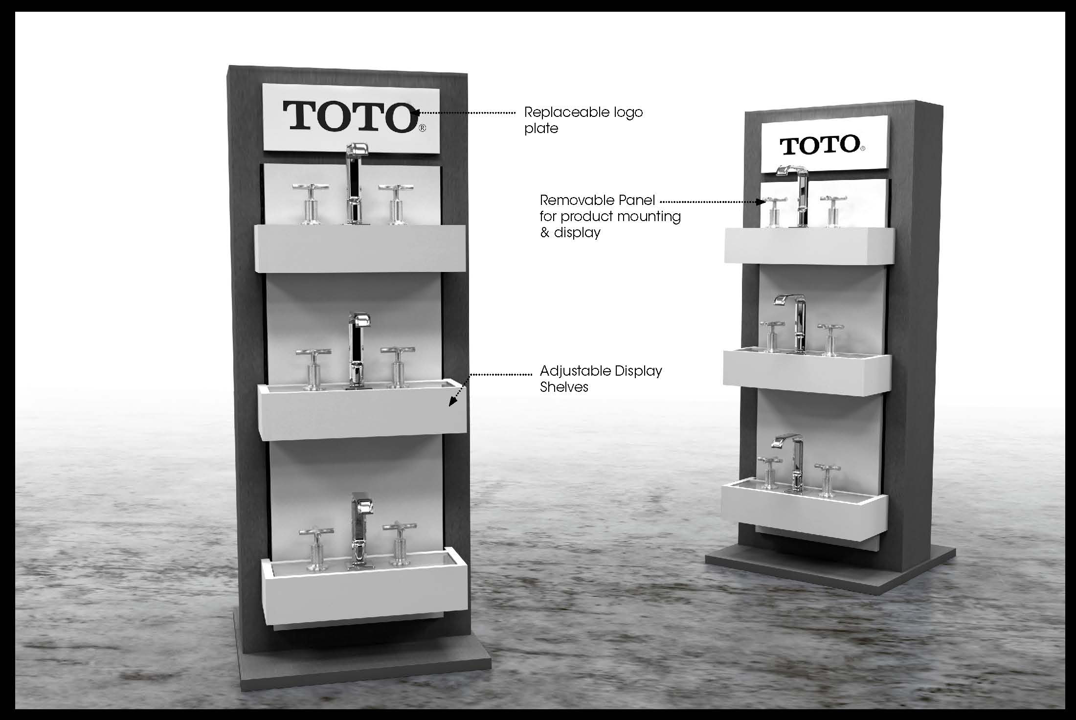 TOTO-concept-showroom-displays by Jason Hernandez at Coroflot.com