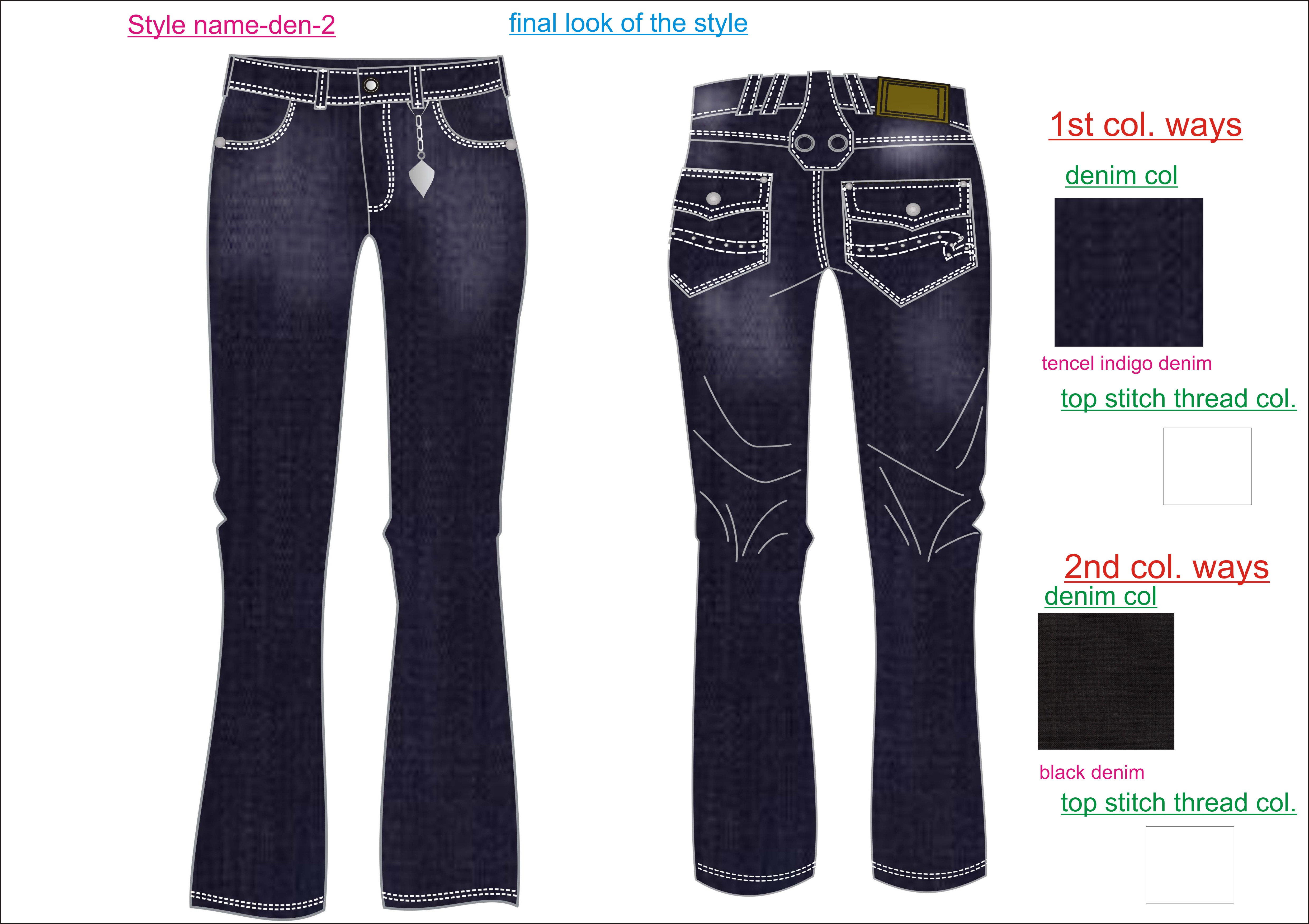 Denim Tech Pack Design by Paromita Das ( Tech Pack Designer ) at ...