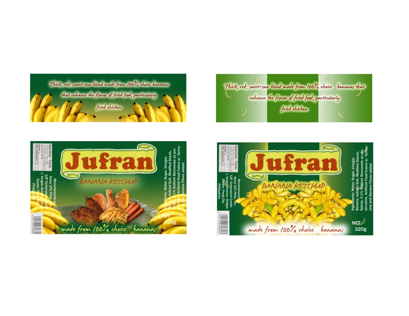 Jufran Banana Ketchup ads and label by Von Ryan Javier at Coroflot.com