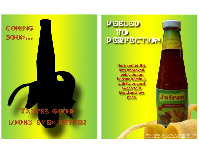 Jufran Banana Ketchup ads and label by Von Ryan Javier at Coroflot.com