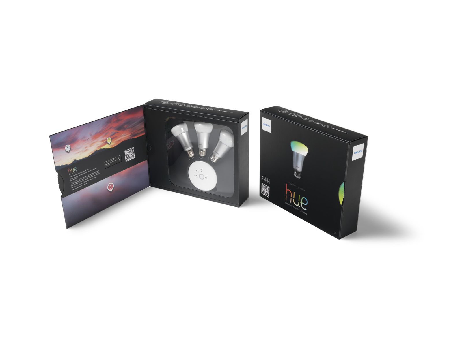 Philips Hue packaging by Robin Hoenderdos at Coroflot.com