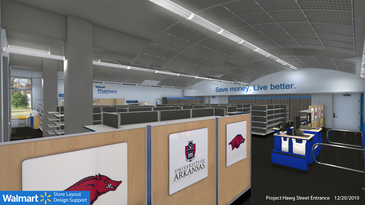 Walmart on Campus- University of Arkansas by James Martin at Coroflot.com