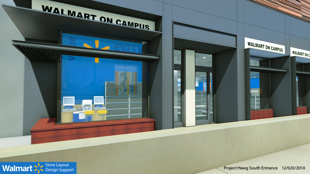 Walmart on Campus- University of Arkansas by James Martin at Coroflot.com