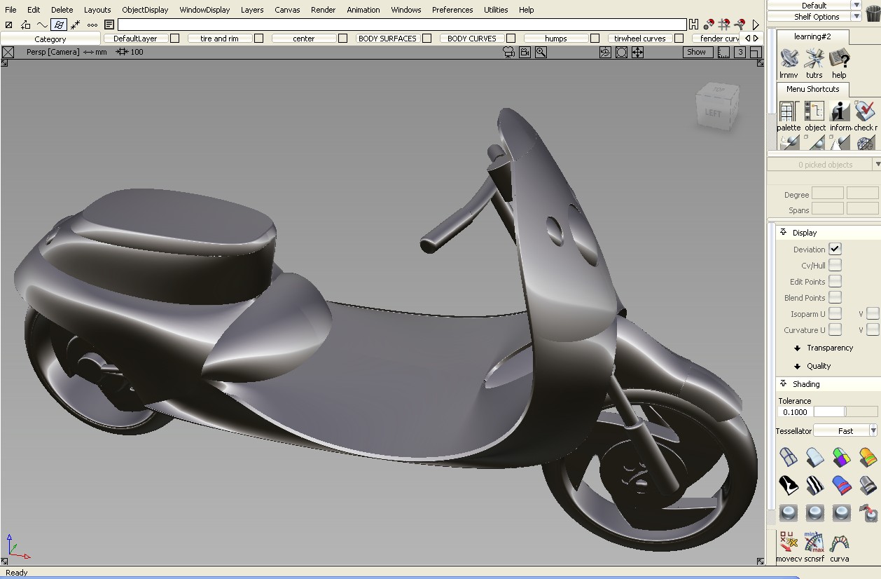 Retro-classic scooter design by Roy Hersey at Coroflot.com