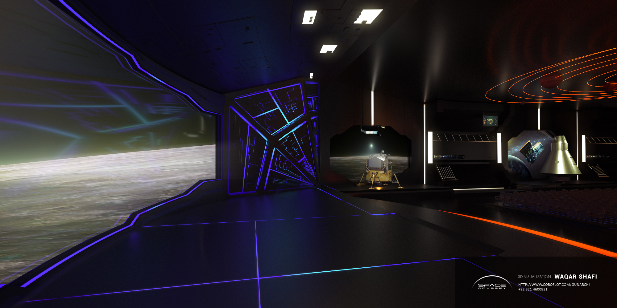 Space Odyssey [Space themed event design] by waqar shafi at Coroflot.com