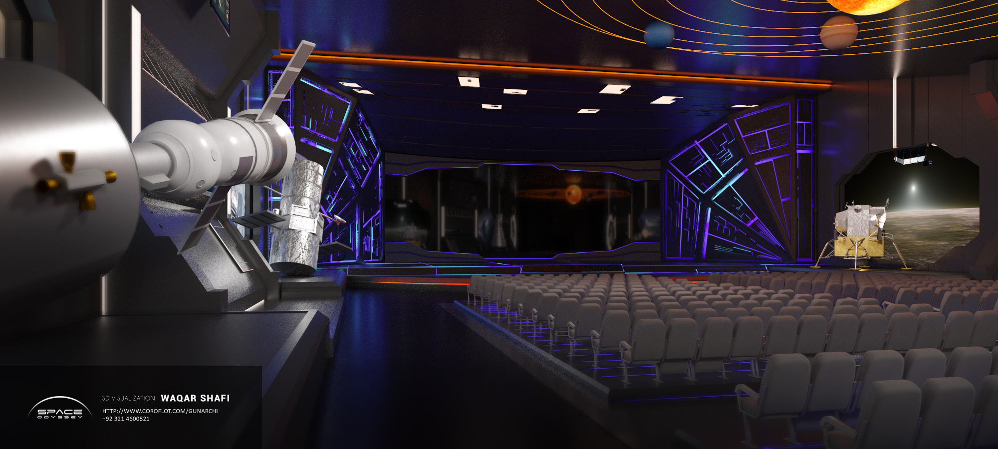 Space Odyssey [Space themed event design] by waqar shafi at Coroflot.com