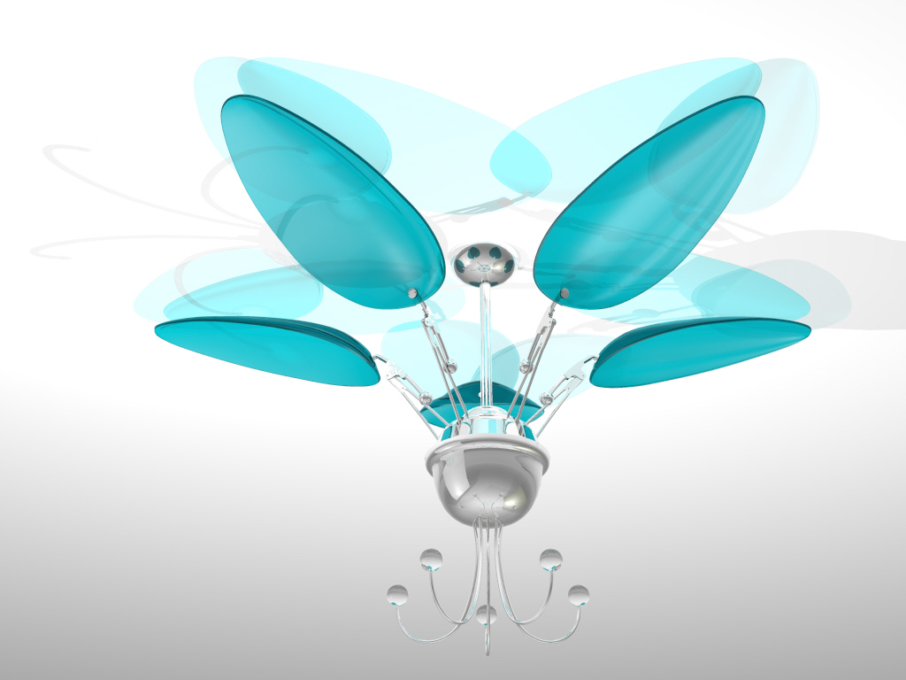 Tulip Ceiling Fan by Mark Smith at Coroflot.com