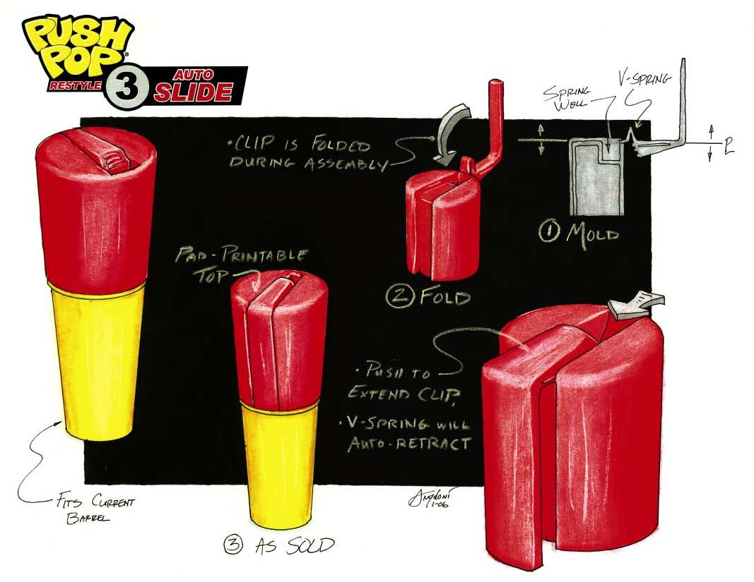 Push Pop - quick styling exercise by Paul Angeloni at Coroflot.com