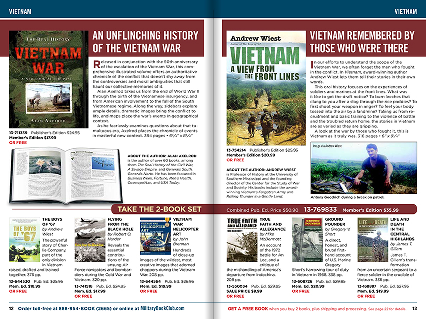 Military Book Club redesign by Andy Ruggirello at Coroflot.com