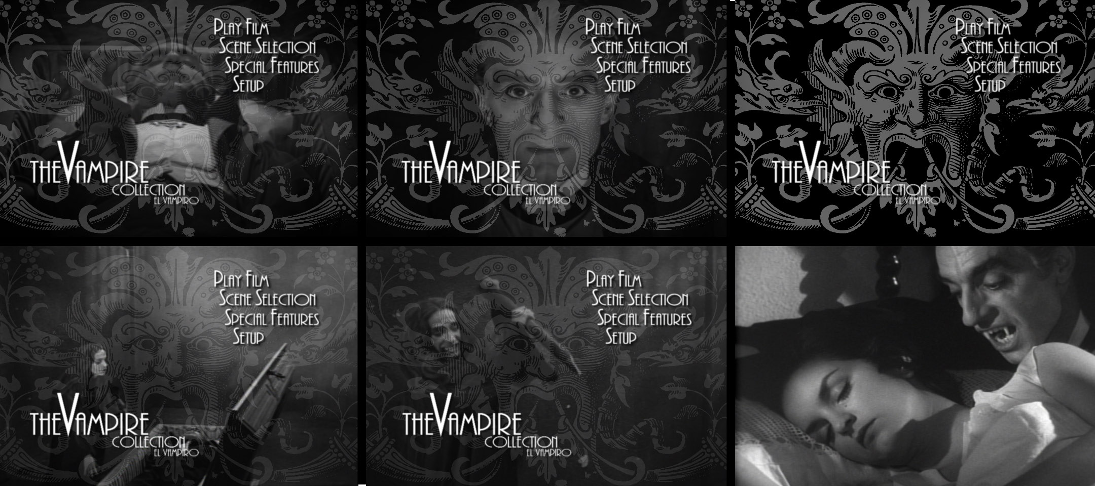 Classic Horror DVD Menus by Jovan J at Coroflot.com