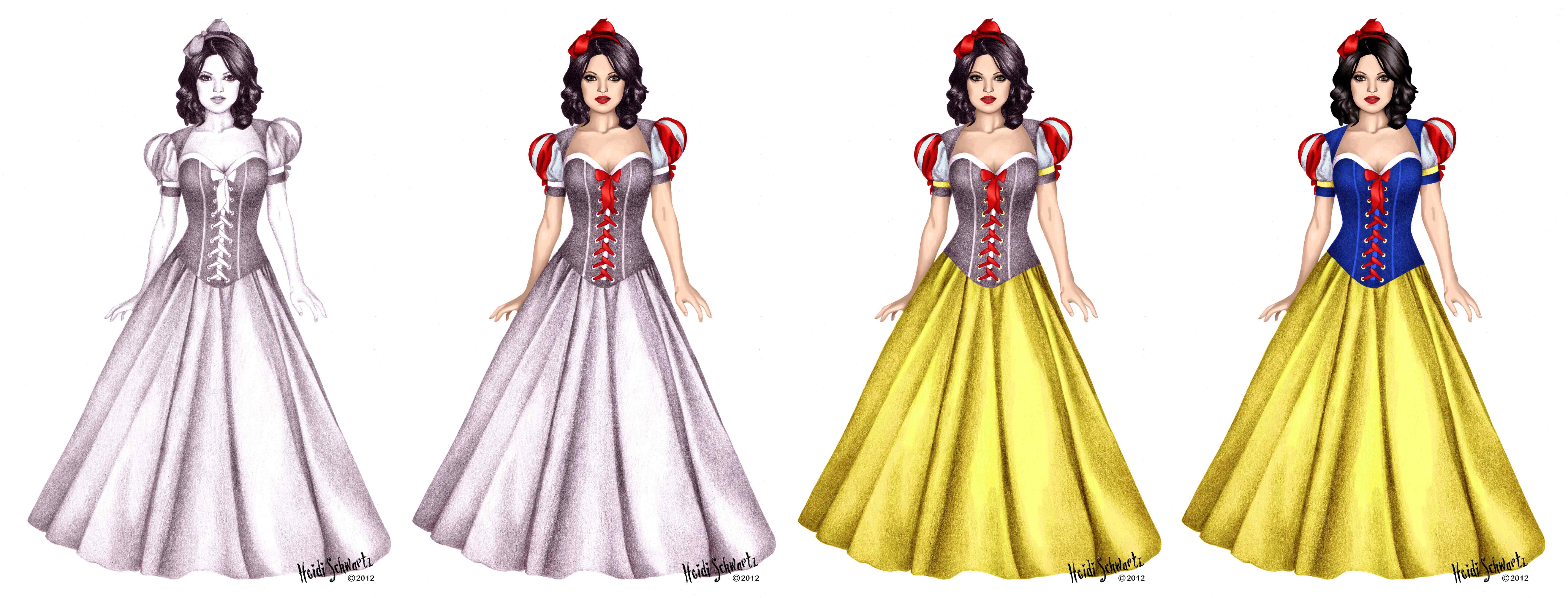 Snow White Digital Character Development by Heidi Schwartz at Coroflot.com