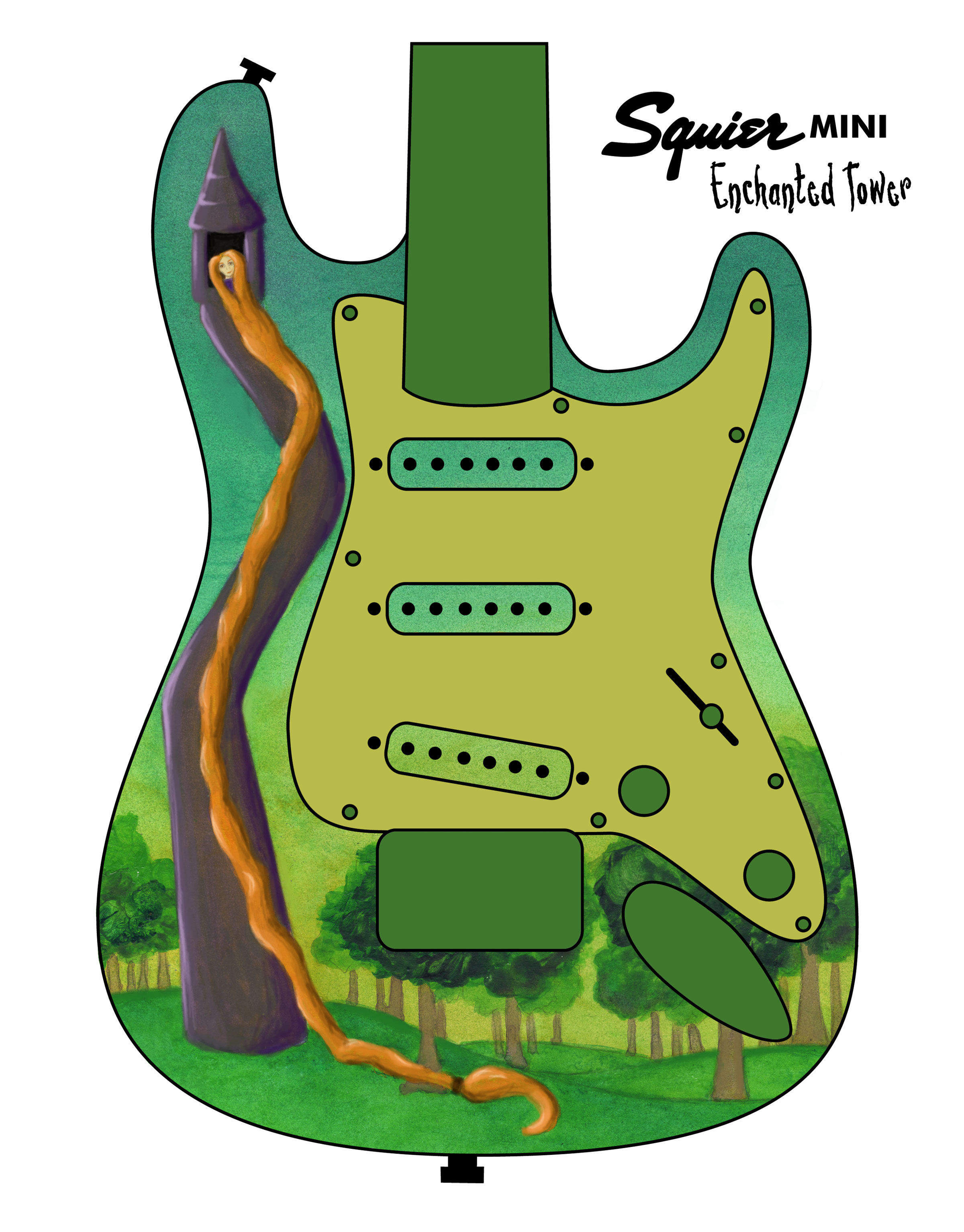 Fairy Tale Guitars Collection by Heidi Schwartz at Coroflot.com