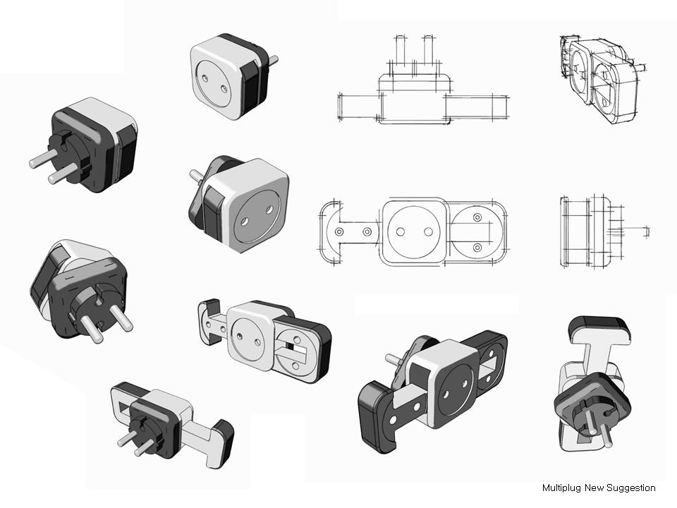 Multi-plug suggestion by Seoghwan Choi at Coroflot.com