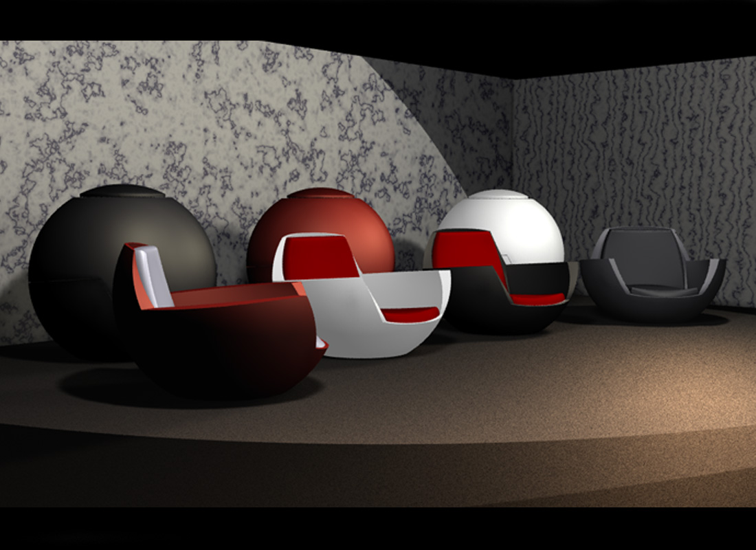 Sphere Chairs by Jordan Guelde at Coroflot.com