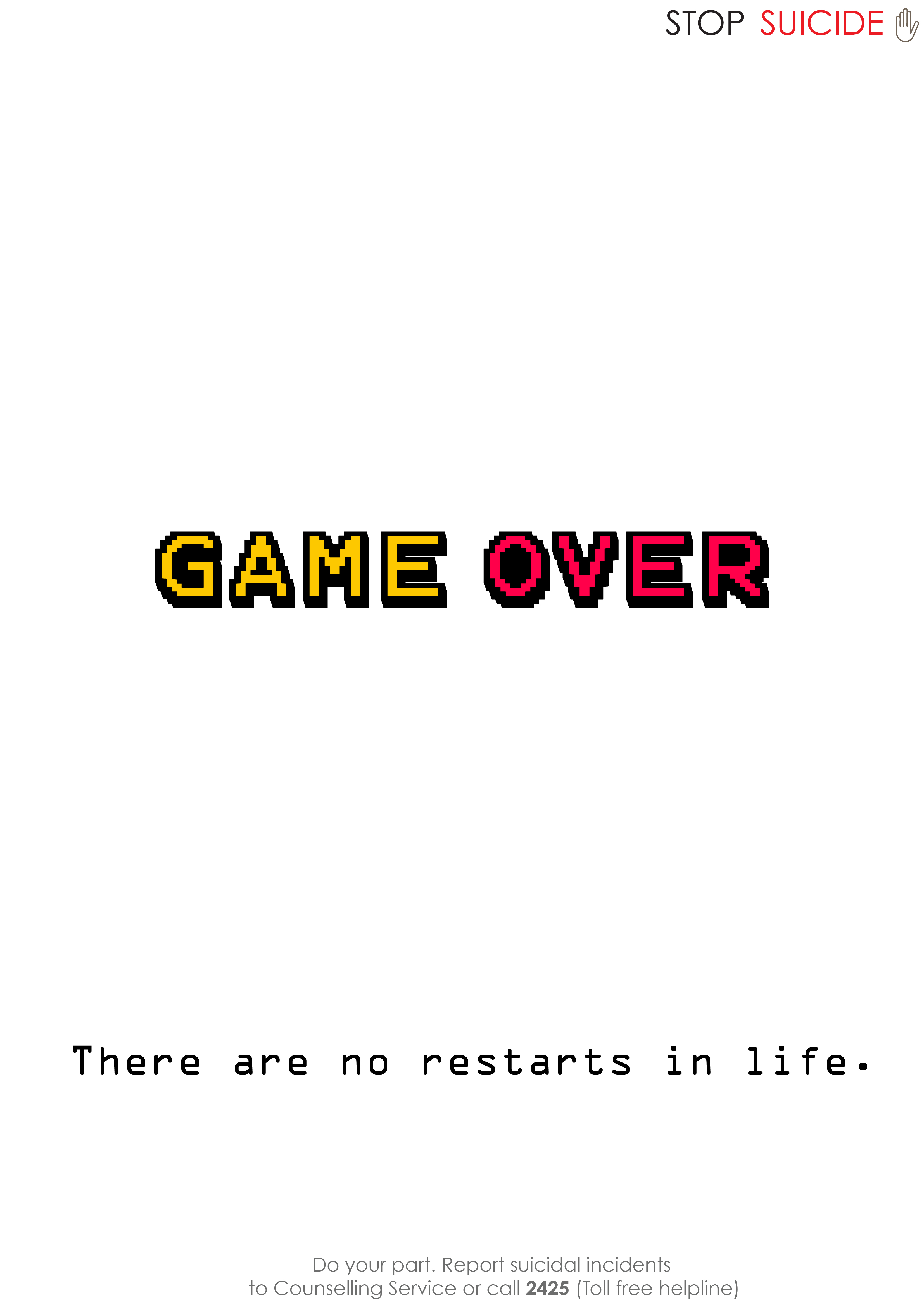 Anti Suicide Poster Design by Rahul Mittra at Coroflot.com