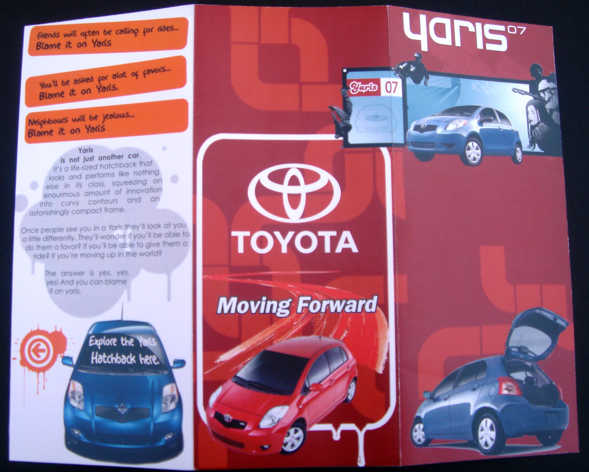 TOYOTA YARIS TRI FOLD BROCHURE by Griselda Lopez at Coroflot.com