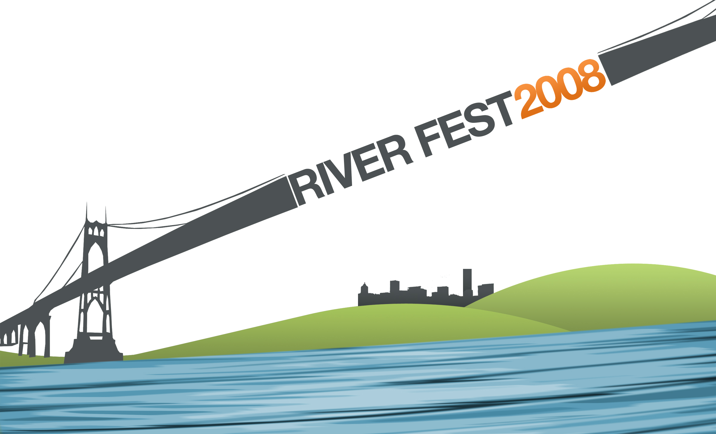 riverfest logo by + two collective at Coroflot.com