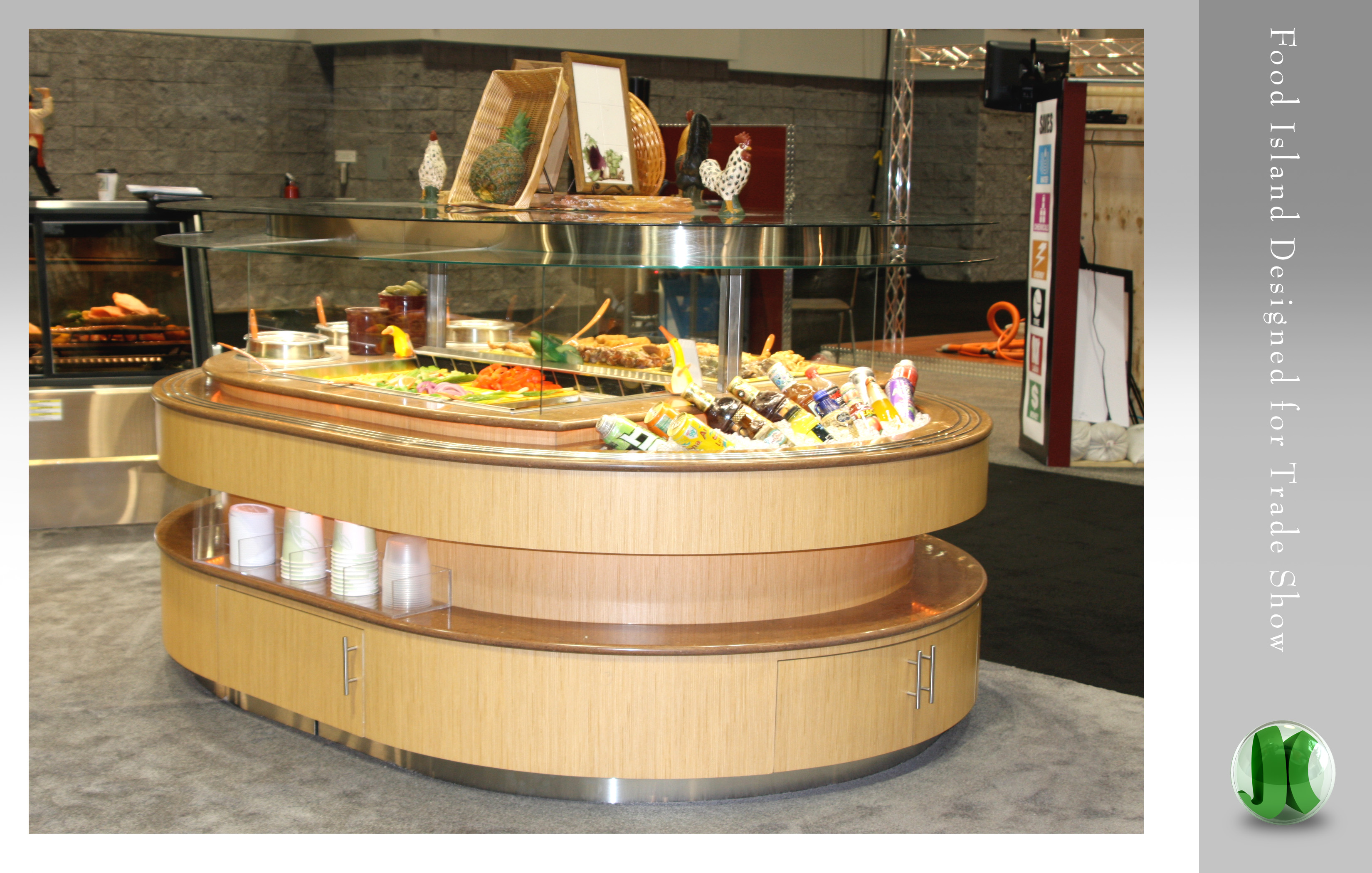 Salad Bar Designed for Trade Show by Jesse Clemmer at Coroflot.com