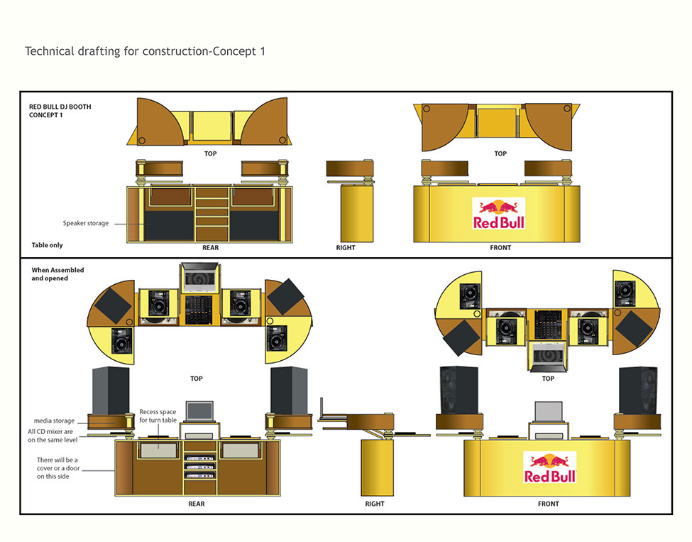 DJ Booth by Sharleen Liu at Coroflot.com