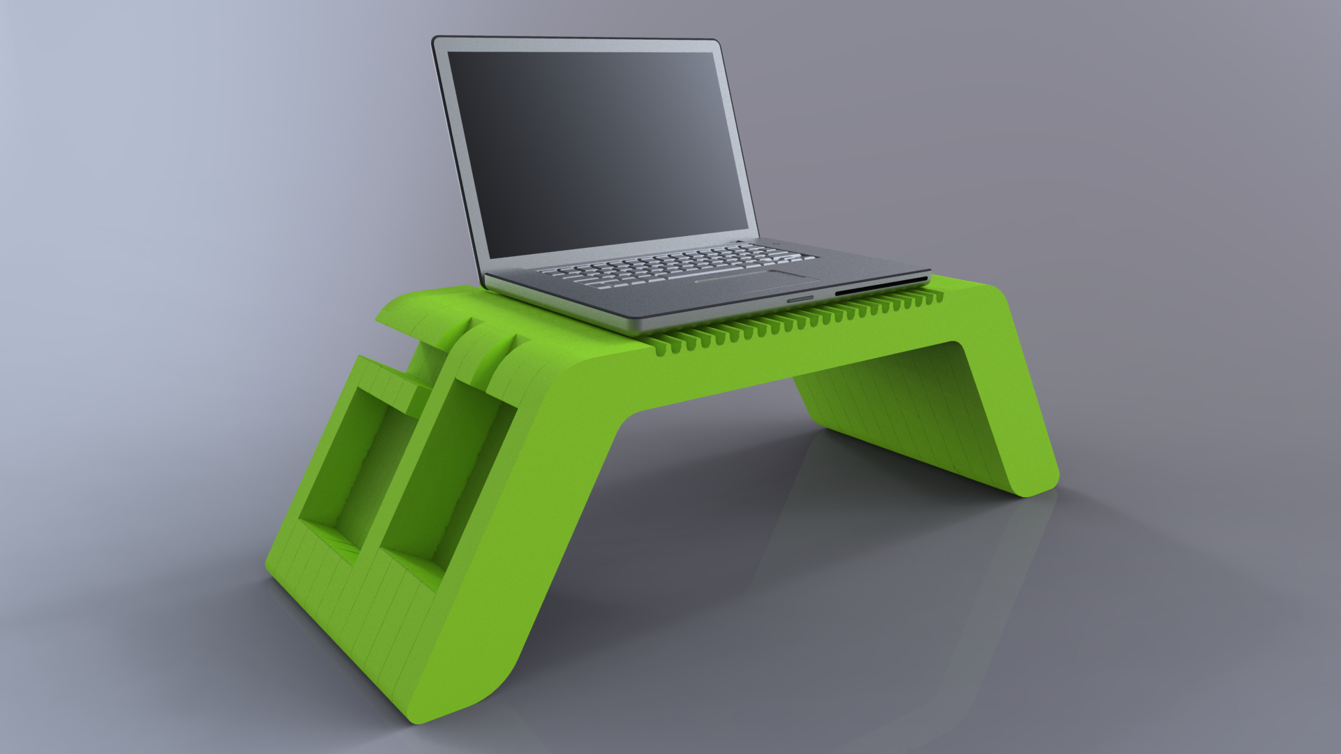 Flatpack Laptop Tray by Lawrence Kwok at Coroflot.com