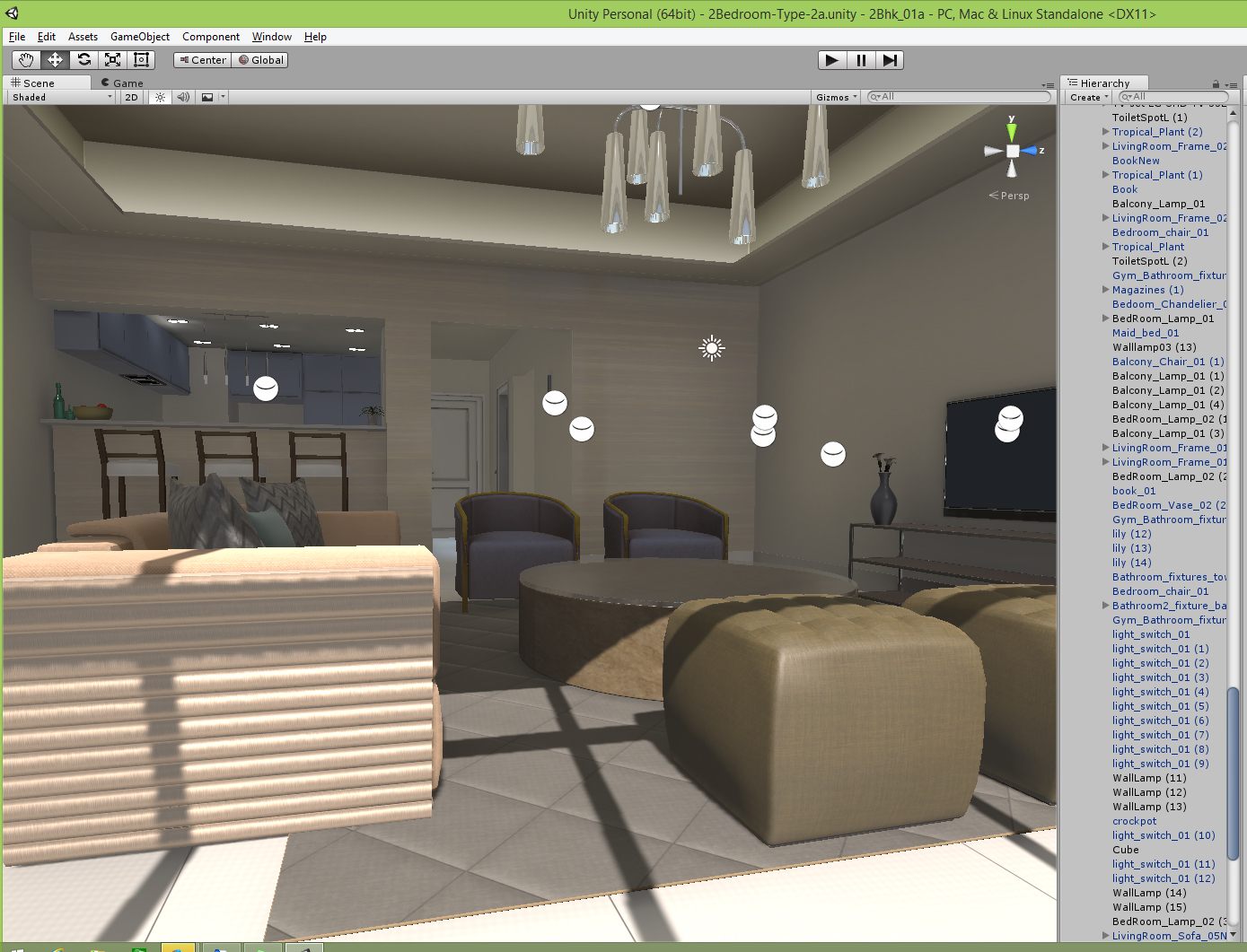 Interior Lighting in Unity3d by Sandeep Sonawane at Coroflot.com
