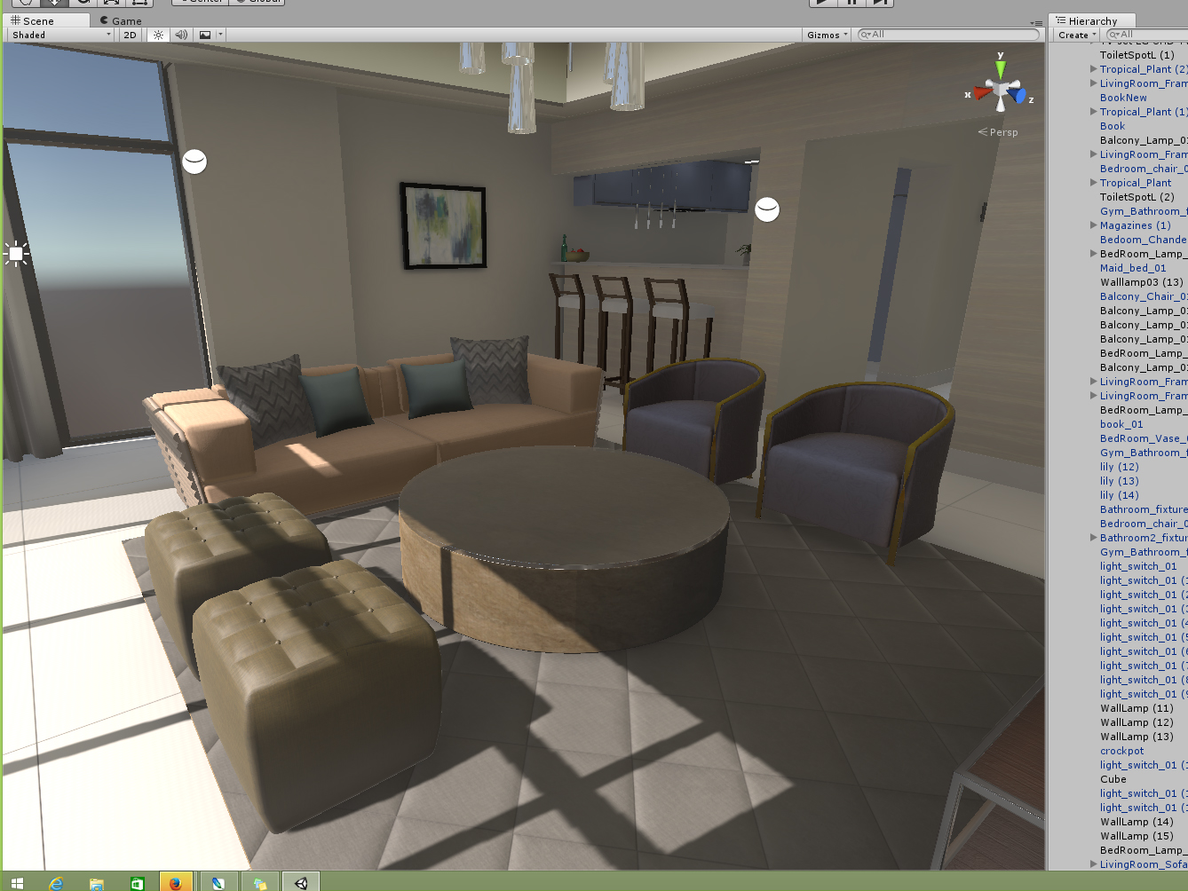 Interior Lighting in Unity3d by Sandeep Sonawane at Coroflot.com