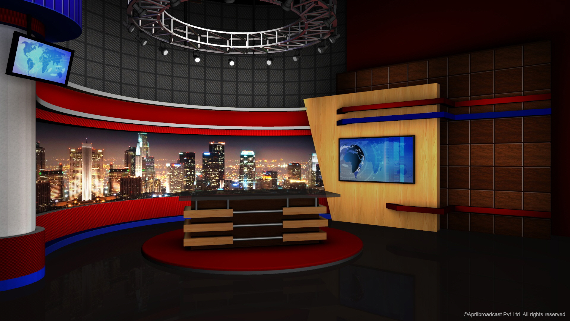 3D Virtual Set for Ross Xpression Studio by rekha santosh at Coroflot.com