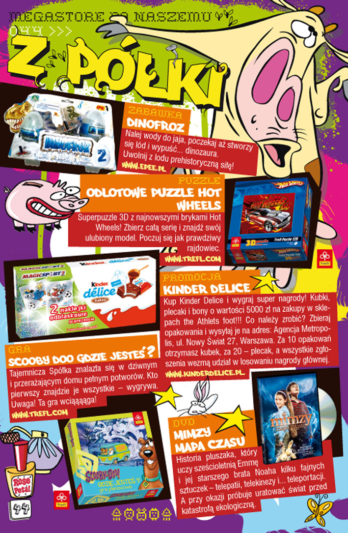 CARTOON NETWORK MAGAZINE polish issue THIRT layout 2008 by Marcin ...