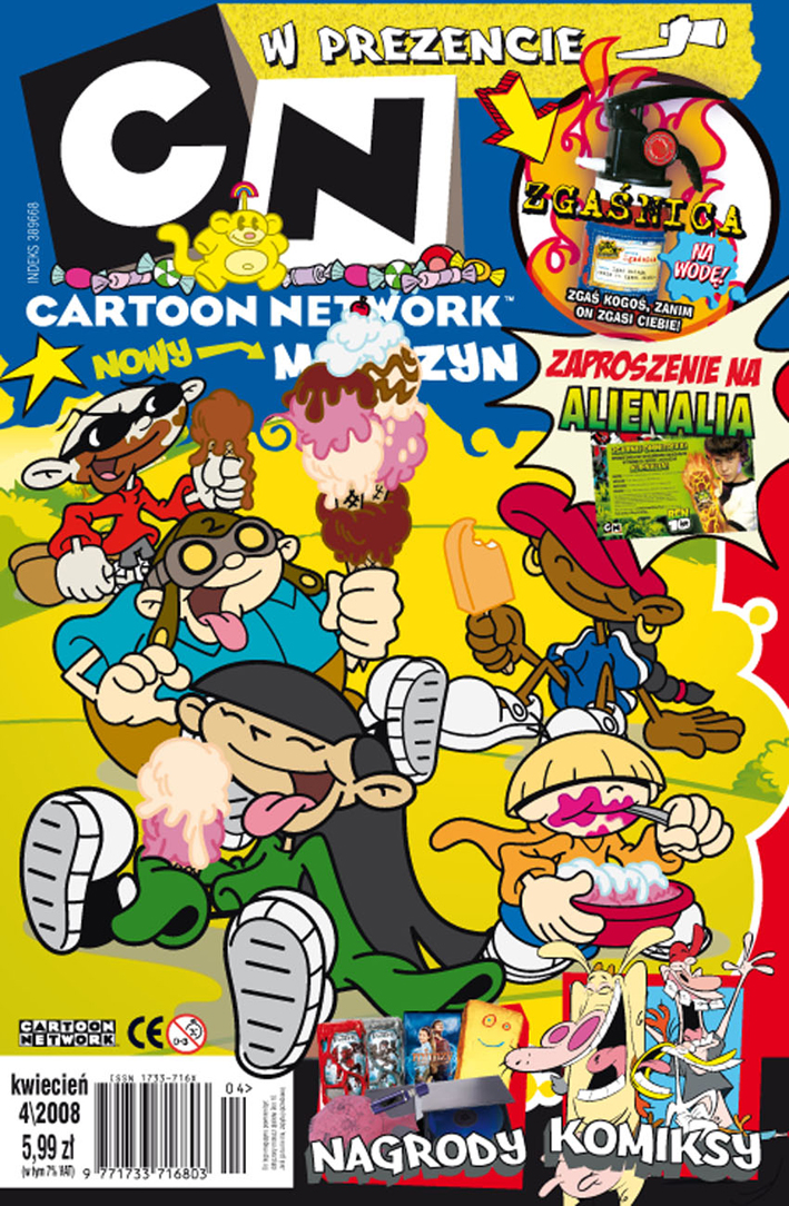 CARTOON NETWORK MAGAZINE polish issue THIRT layout 2008 by Marcin ...