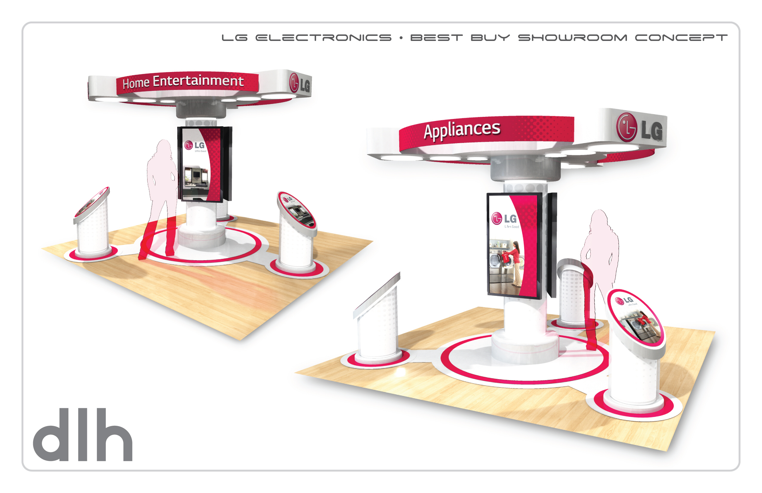 LG Display and Showroom Concepts by Dan Hamilton at Coroflot.com