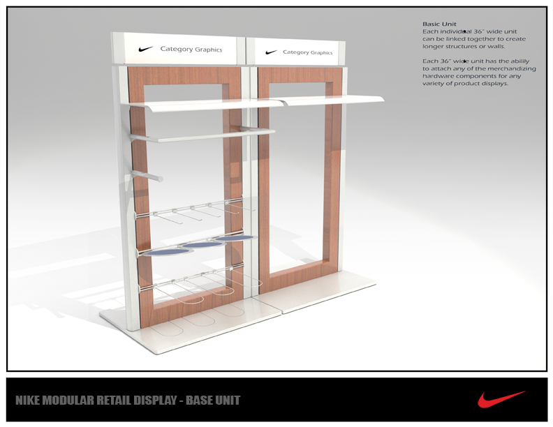 Nike retail display system by brian craft at Coroflot.com