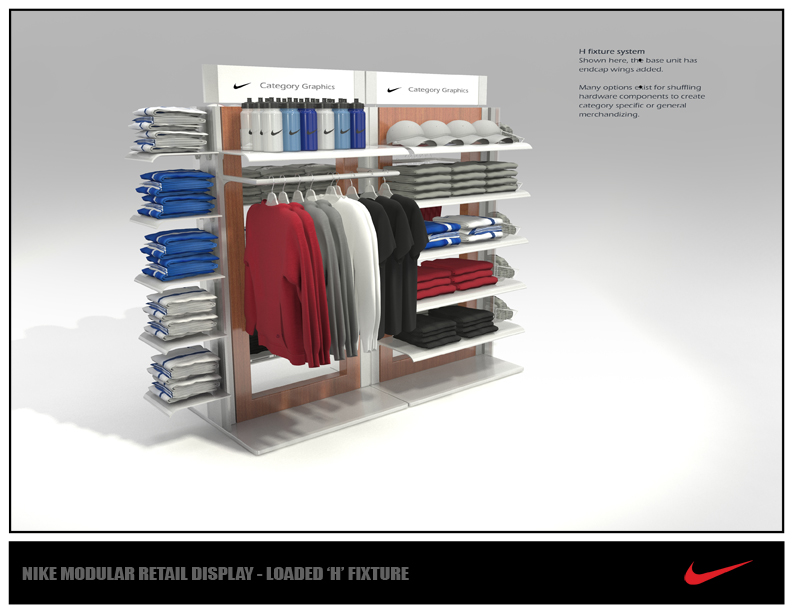 Nike retail display system by brian craft at Coroflot.com