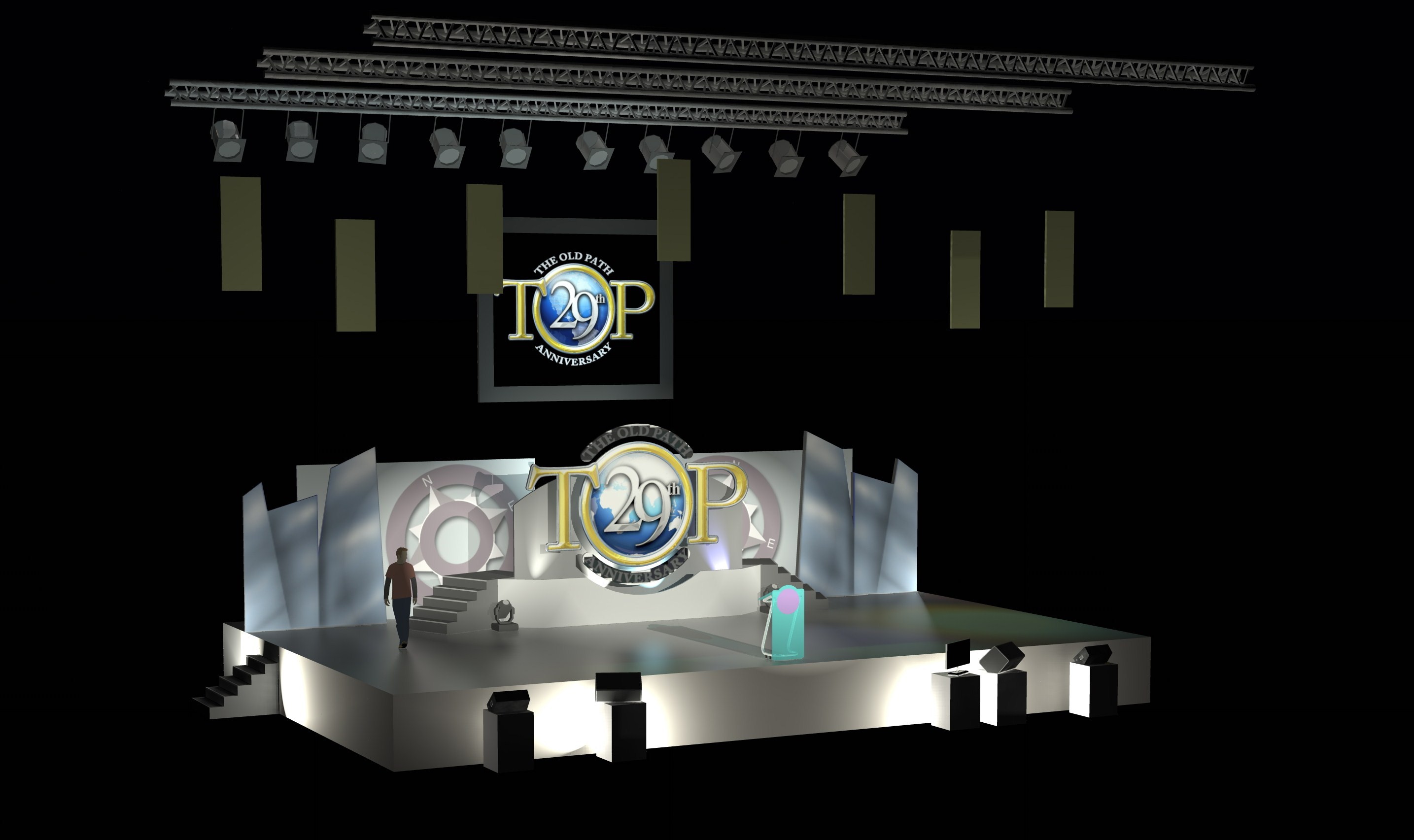 TOP 29th Anniversary stage design by randy rey at Coroflot.com